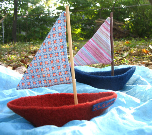 Pattern for Knit + Felt Sailboat - Make: