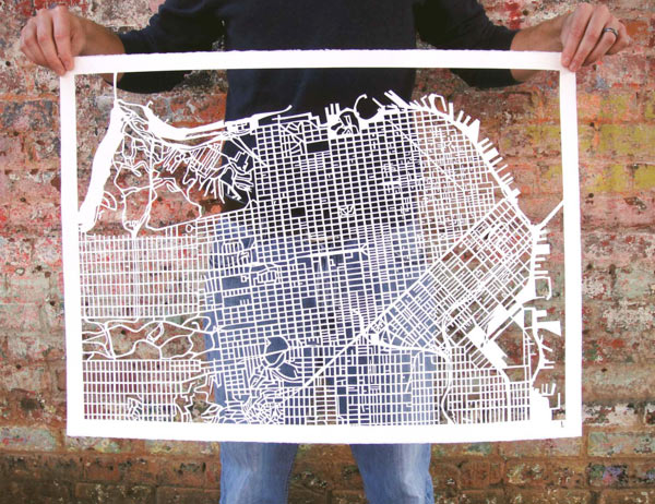 Papercut Maps - Make: