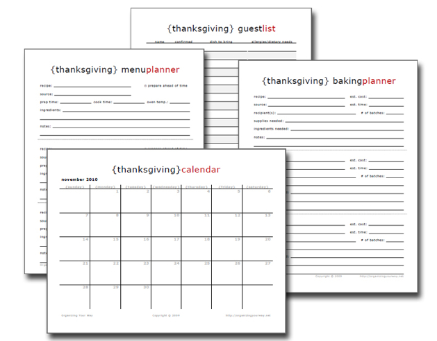 Thanksgiving Planner E-Book - Make:
