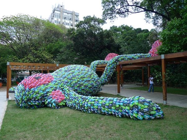Giant Monkey Sculpture Made from Flip-Flops - Make: