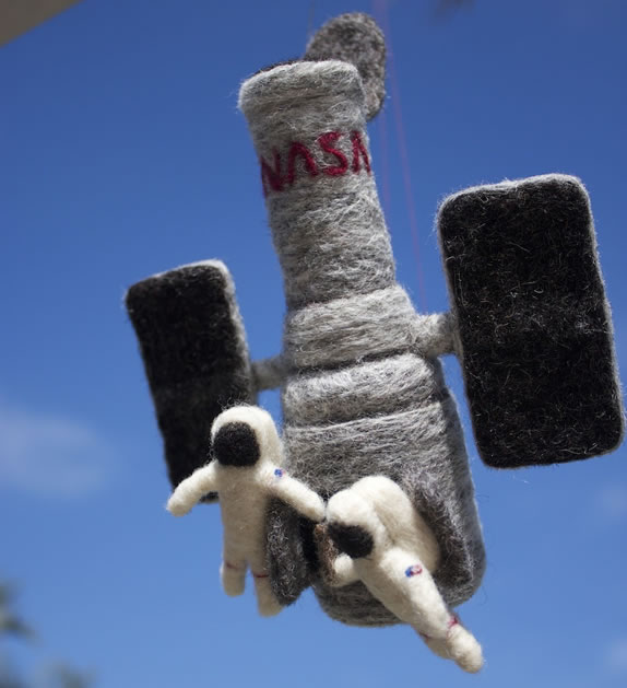Needle Felted Hubble Space Telescope - Make: