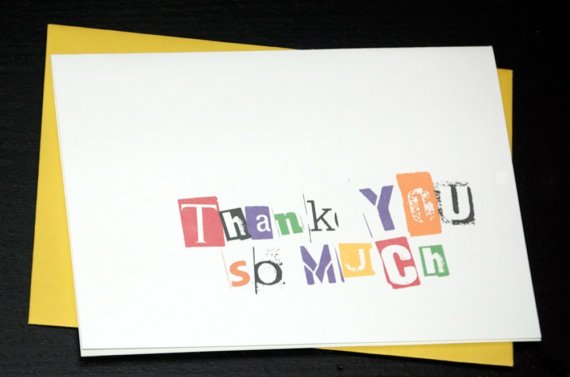 Ransom Note Notecards - Make:
