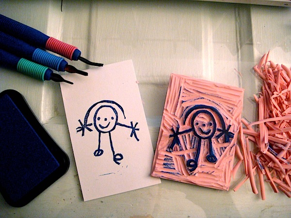 Kids' Drawing to Stamp - Make: