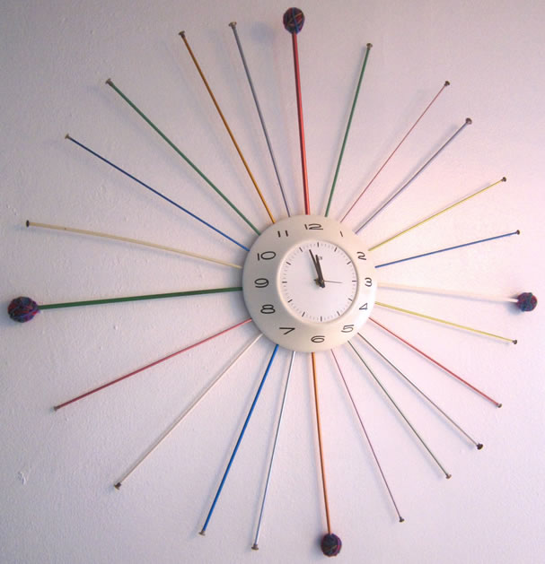 How-To: Knitting Needle Mid-Century Clock - Make: