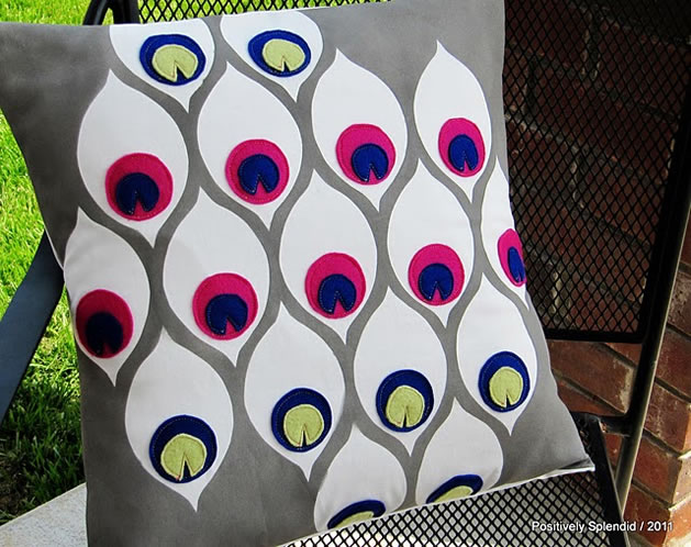 How-To: Mod Peacock Pillow - Make: