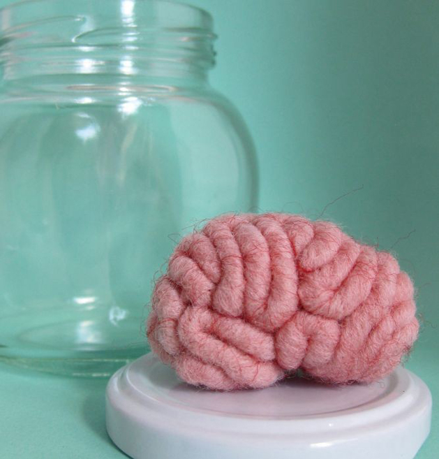 Needle-Felted Brain Specimen - Make: