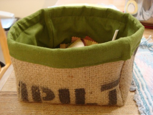 How-To: Upcycle Coffee Sac Burlap Into a Fabric Box - Make: