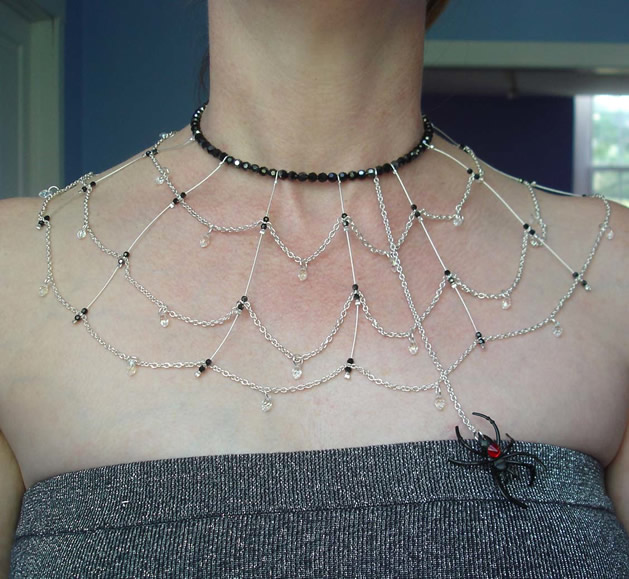 How-To: Spider Web Necklace - Make: