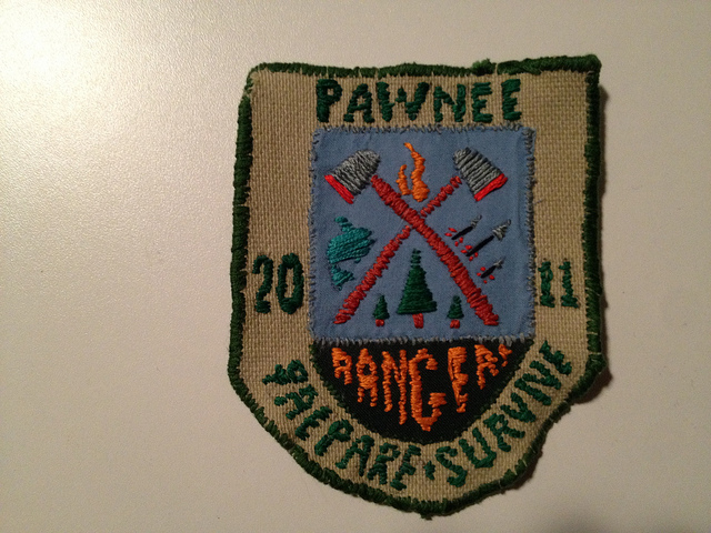 Hand-Sewn Pawnee Rangers Patch - Make: