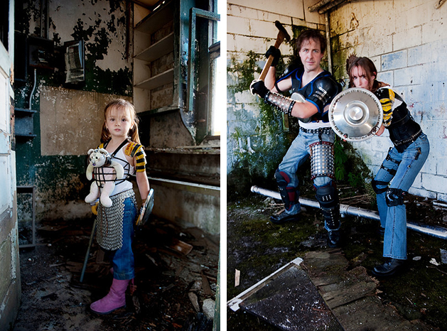 Post-Apocalypse/Zombie Slaying Family Photo Shoot - Make: