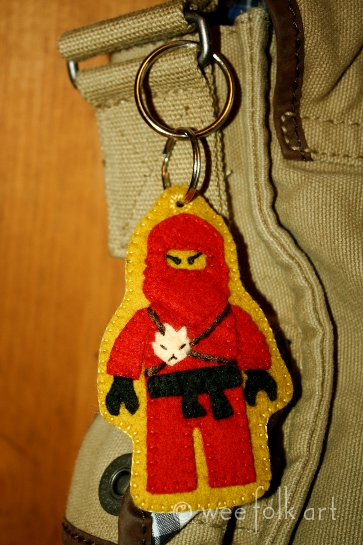 How-To: Felt Lego Ningago Keychain - Make: