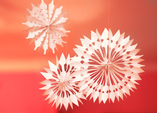 How To 3D Paper Snowflake Decorations Make 