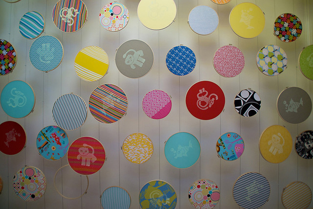 Embroidery-Hoop Ceiling Decoration - Make: