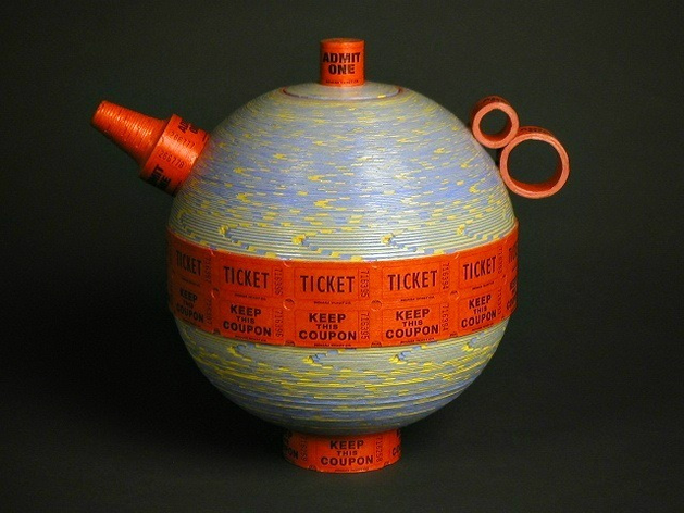 Teapot Made From a Roll of Tickets - Make:
