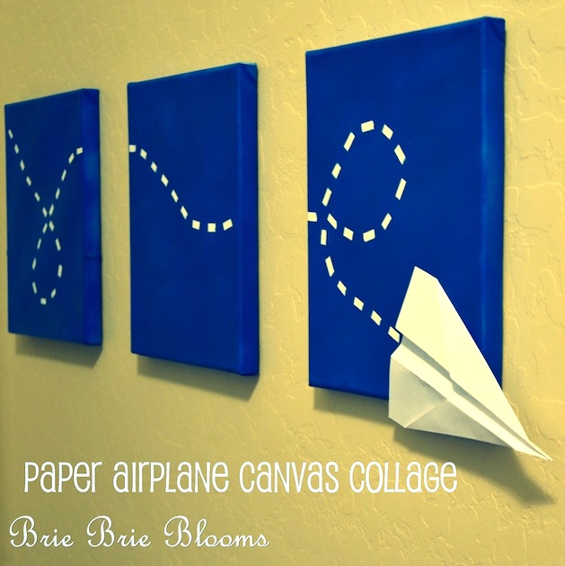 How-To: Paper Airplane Canvas Collage - Make: