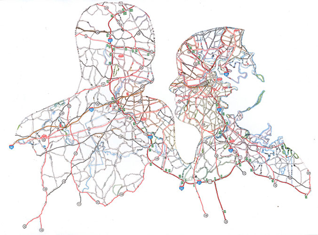 Hand-Cut Roadmap Silhouettes - Make: