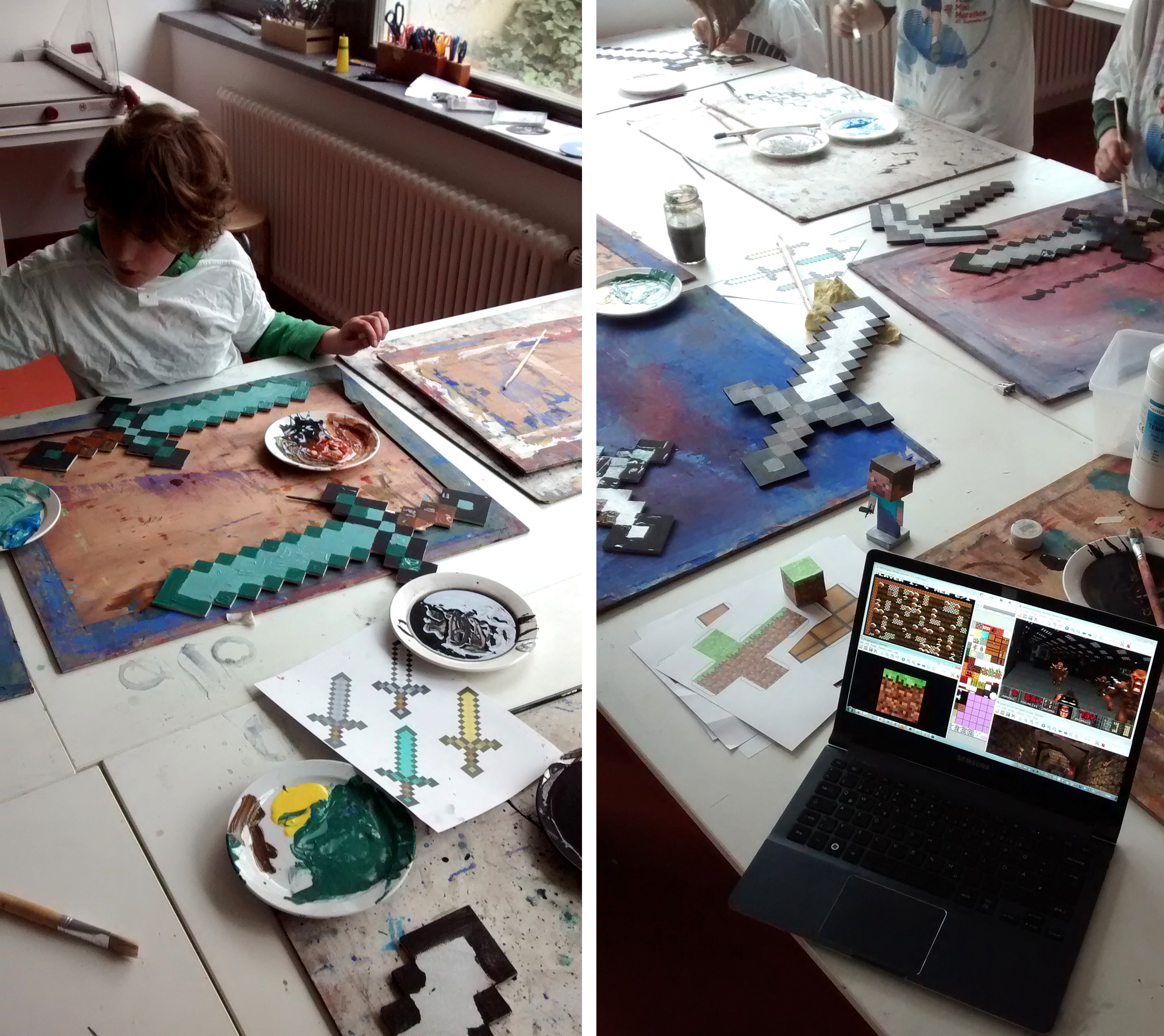 Papercraft Pixel Workshop - Make: