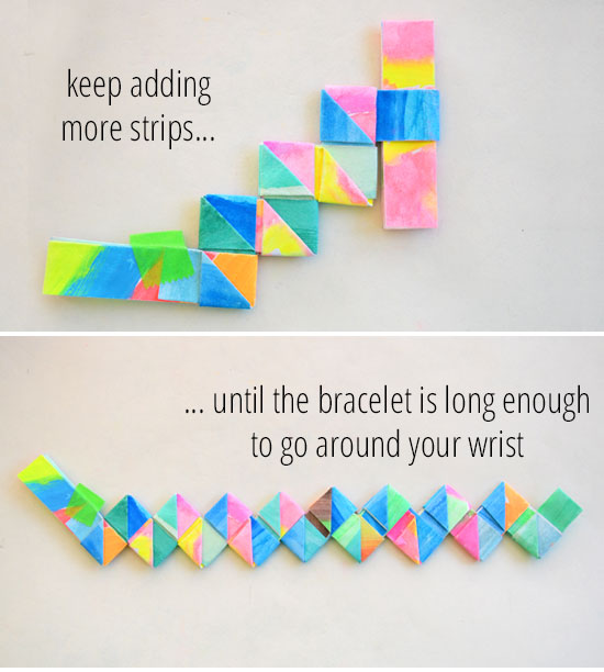 How-To: Folded Paper Bangle Bracelets - Make: